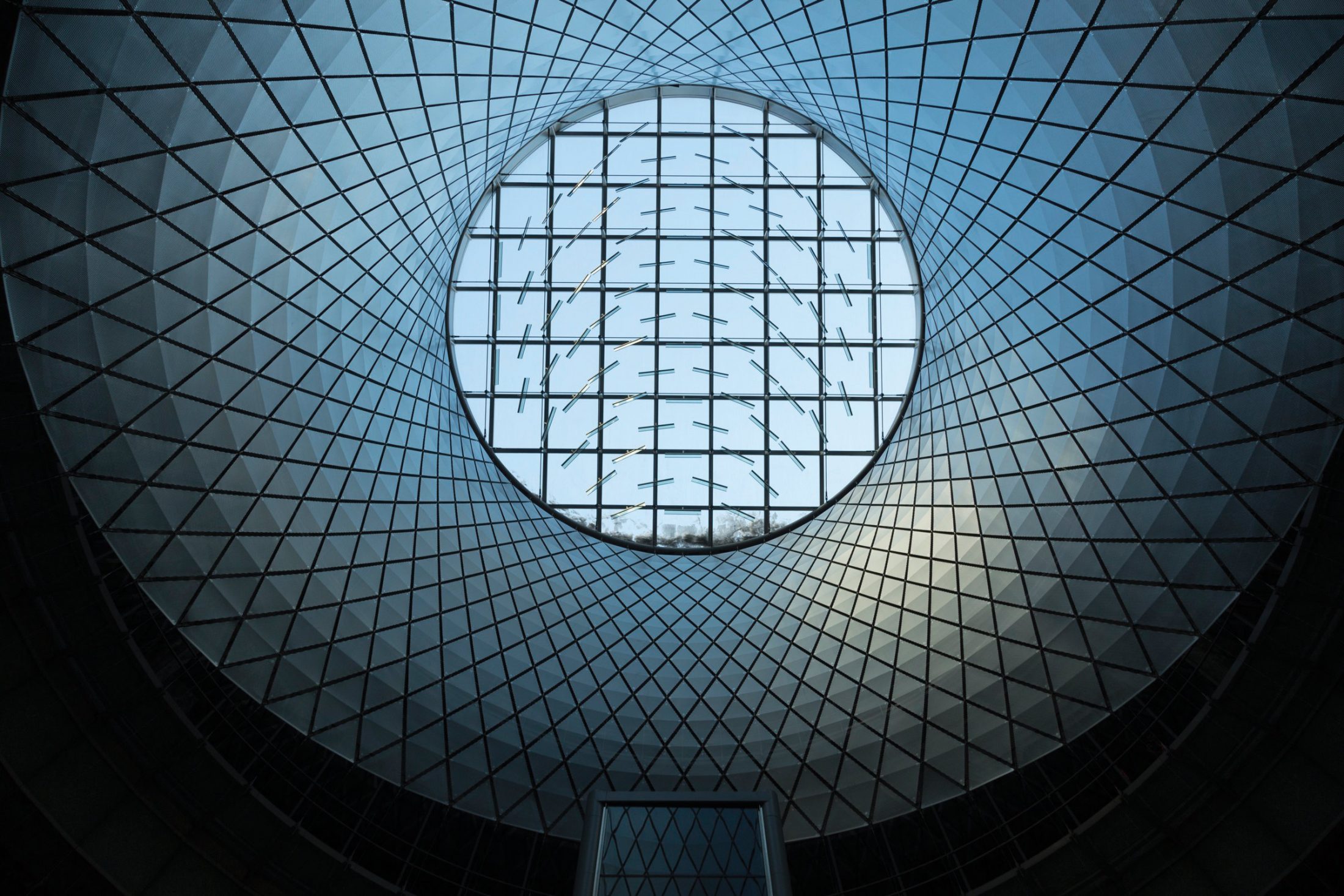 Fulton Center Sky-Reflector Net - Ornamental Metal Institute of New York